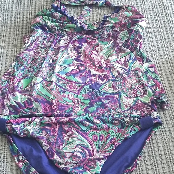 BECCA | Swim | Becca Print Tankini | Poshmark